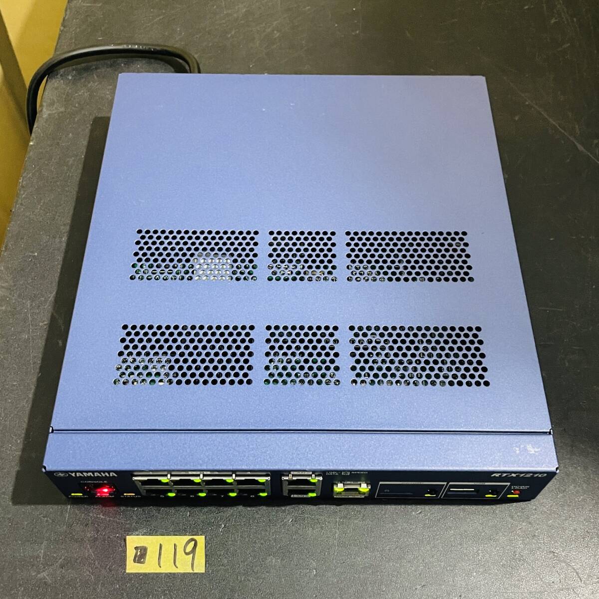 【傷や汚れあり】(ヤ) 119【通電OK】YAMAHA RTX1210 ギガアクセス VPN ルーター 端末管理 LANマップ ダッシュボード ...
