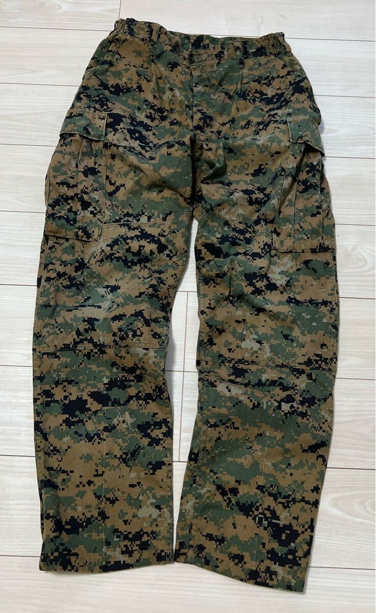 【目立った傷や汚れなし】沖縄 米軍実物 USMC 海兵隊 ウッドランドマーパットパンツ M-S(47-10) 米軍放出品 RECON ...