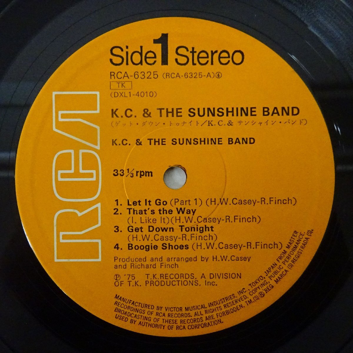 【やや傷や汚れあり】21109625;【国内盤】K.C & The Sunshine Band / S.T. ゲット・ダウン・トゥナイトの落札 ...