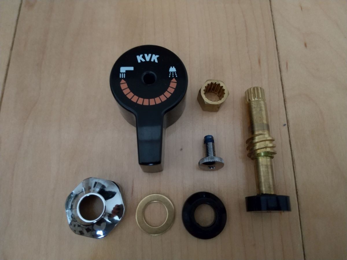 KVK 浴室混合水栓 シャワー切換レバー部一式 PZKF4 切替ハンドルの落札情報詳細 - Yahoo!オークション落札価格検索 オークフリー