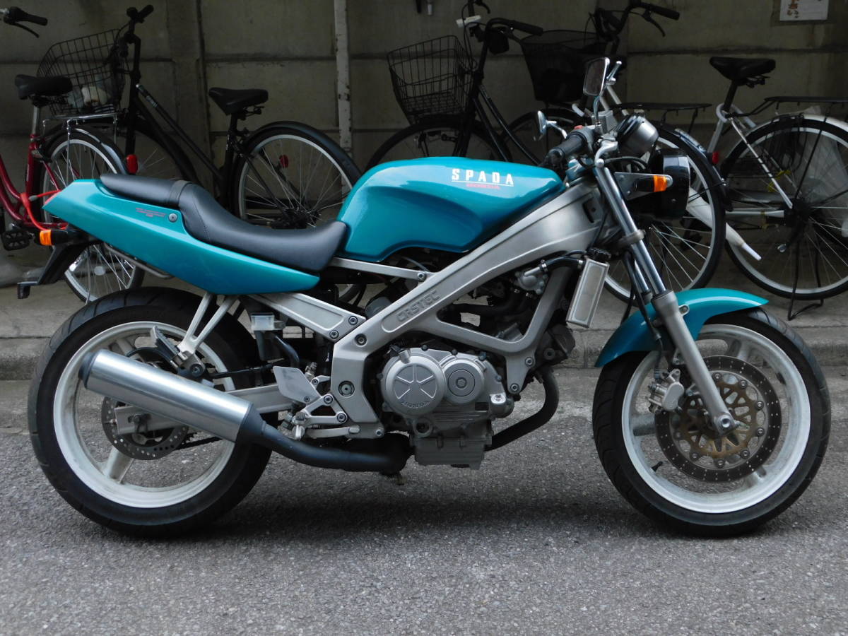 ☆HONDA VT250スパーダ☆グリーン MC20 倉庫整理。 動画 写真ありの落札情報詳細 - ヤフオク落札価格検索 オークフリー
