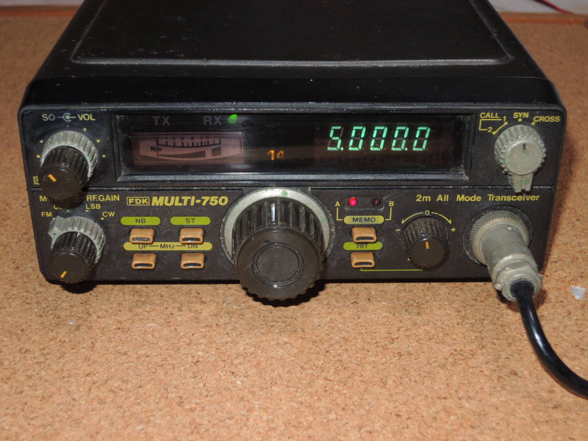 福山電機工業 FDK MULTI 750 2m ALL MODE マルチ750 FM SSB CW フクヤマ オールモード トランシーバー ジャンクの落札情報詳細 - Yahoo!オークション ...