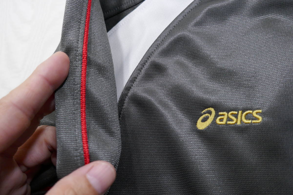 美品 asics アシックス AN-169 ハーフジップ ジャージ サイズXO グレー系の落札情報詳細 - ヤフオク落札価格検索 オークフリー