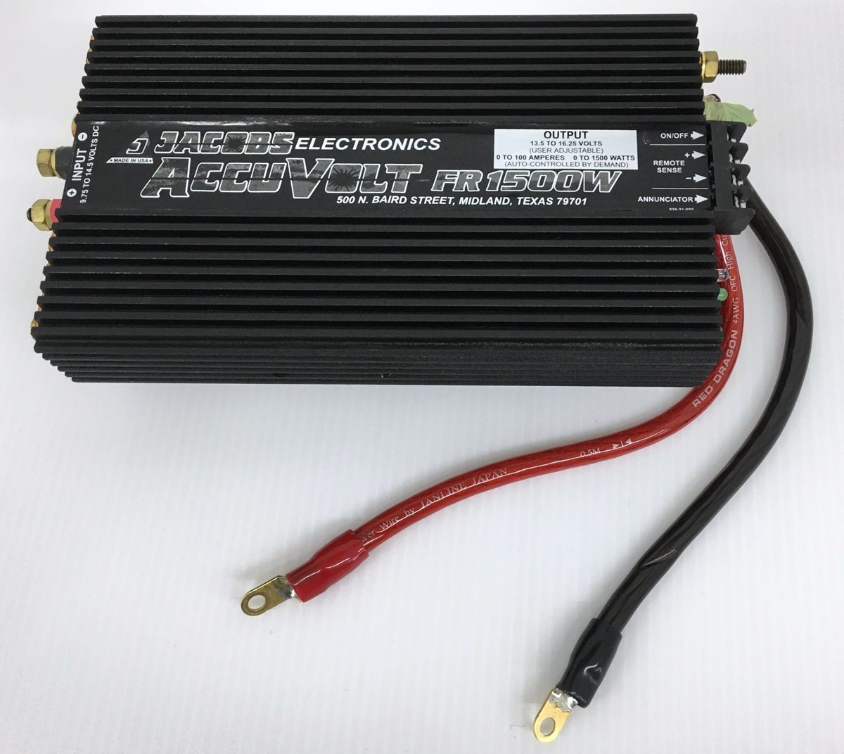 JACOBS ジェイコブス ACCUVOLT アキュボルト 100A 安定化電源 FR1500W 長期保管品 Active Voltage ...