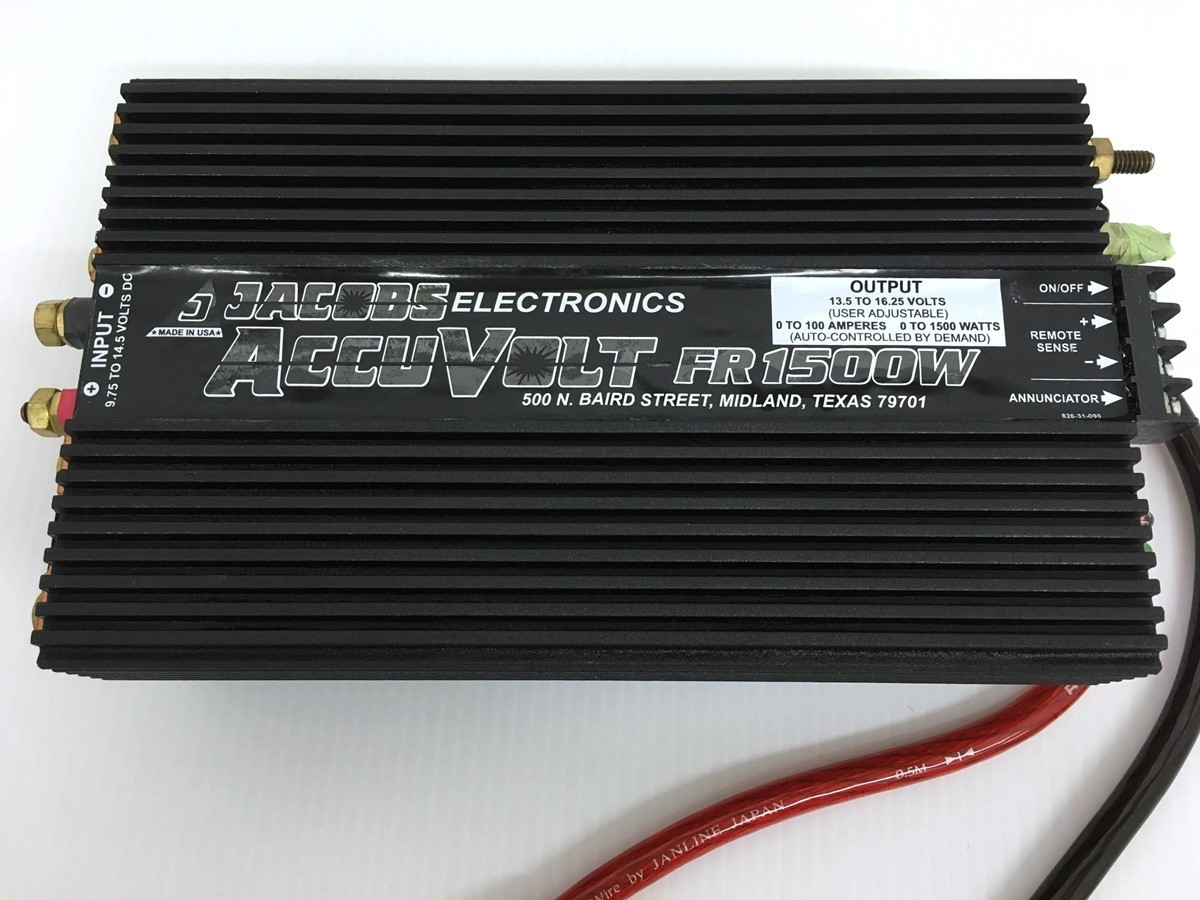 JACOBS ジェイコブス ACCUVOLT アキュボルト 100A 安定化電源 FR1500W 長期保管品 Active Voltage ...