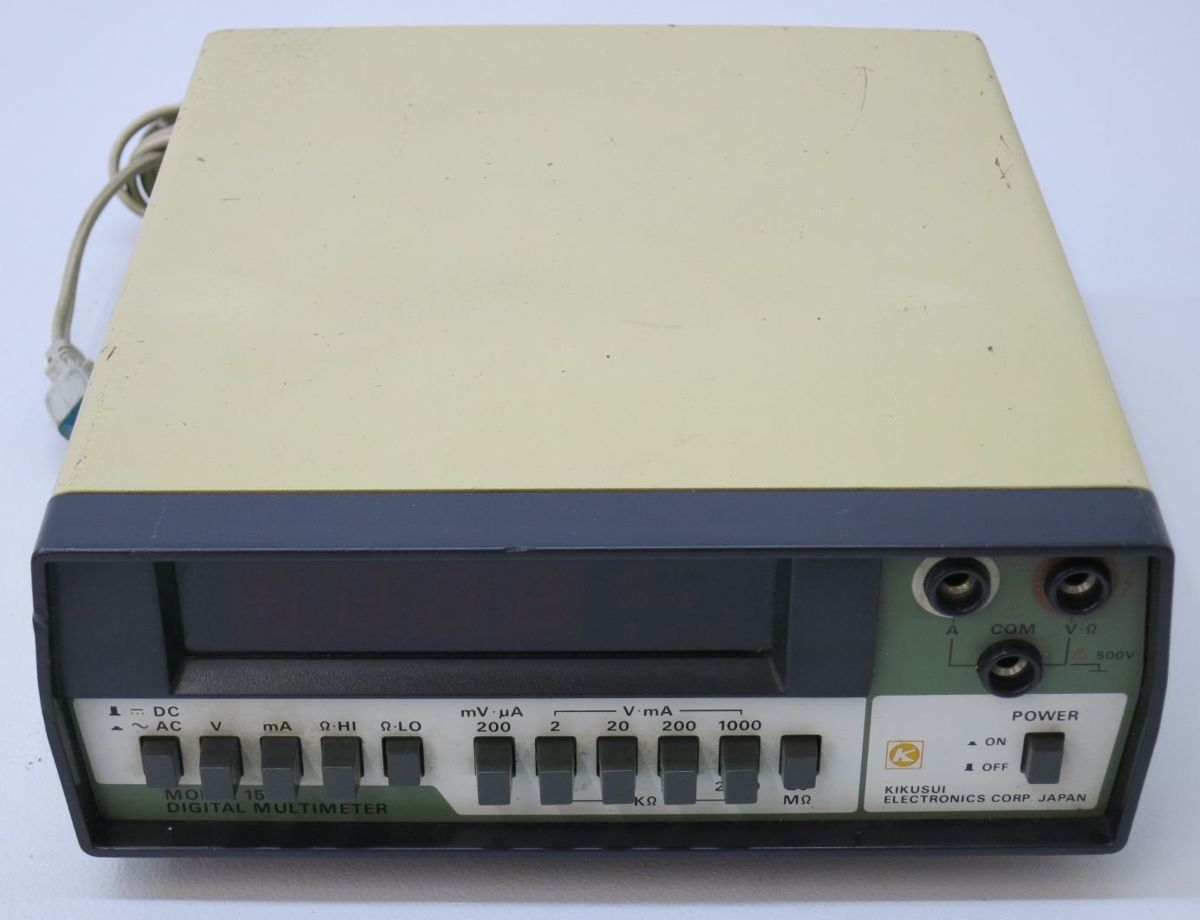 XC32115☆KIKUSUI/菊水電子工業 MODEL 1502 Digital Multimeter デジタルマルチメータ【現状渡し品】の ...