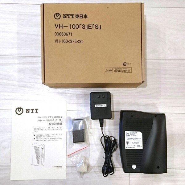 NTT東日本 VDSLモデム VH-100「3」E「S」 VH-100(3)E(S) 100M-VDSLアダプタ装置S型 箱ありの落札情報詳細 - Yahoo!オークション落札価格検索 オークフリー