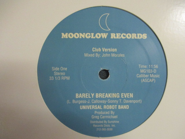 【傷や汚れあり】Universal Robot Band ： Barely Breaking Even 12'' // Leroy ...