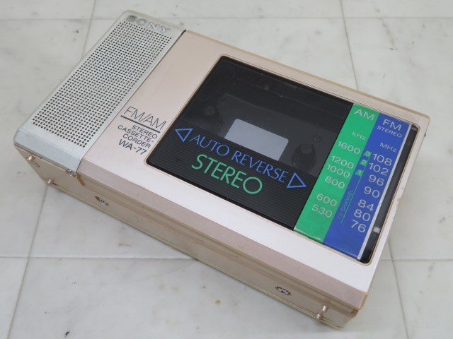 ★SONY WA-77 ラジオカセットレコーダー 録音/再生/REC FM/AM ソニー ラジカセ 単三電池付き USED 17245★！！の落札情報詳細 - ヤフオク落札価格検索 オークフリー