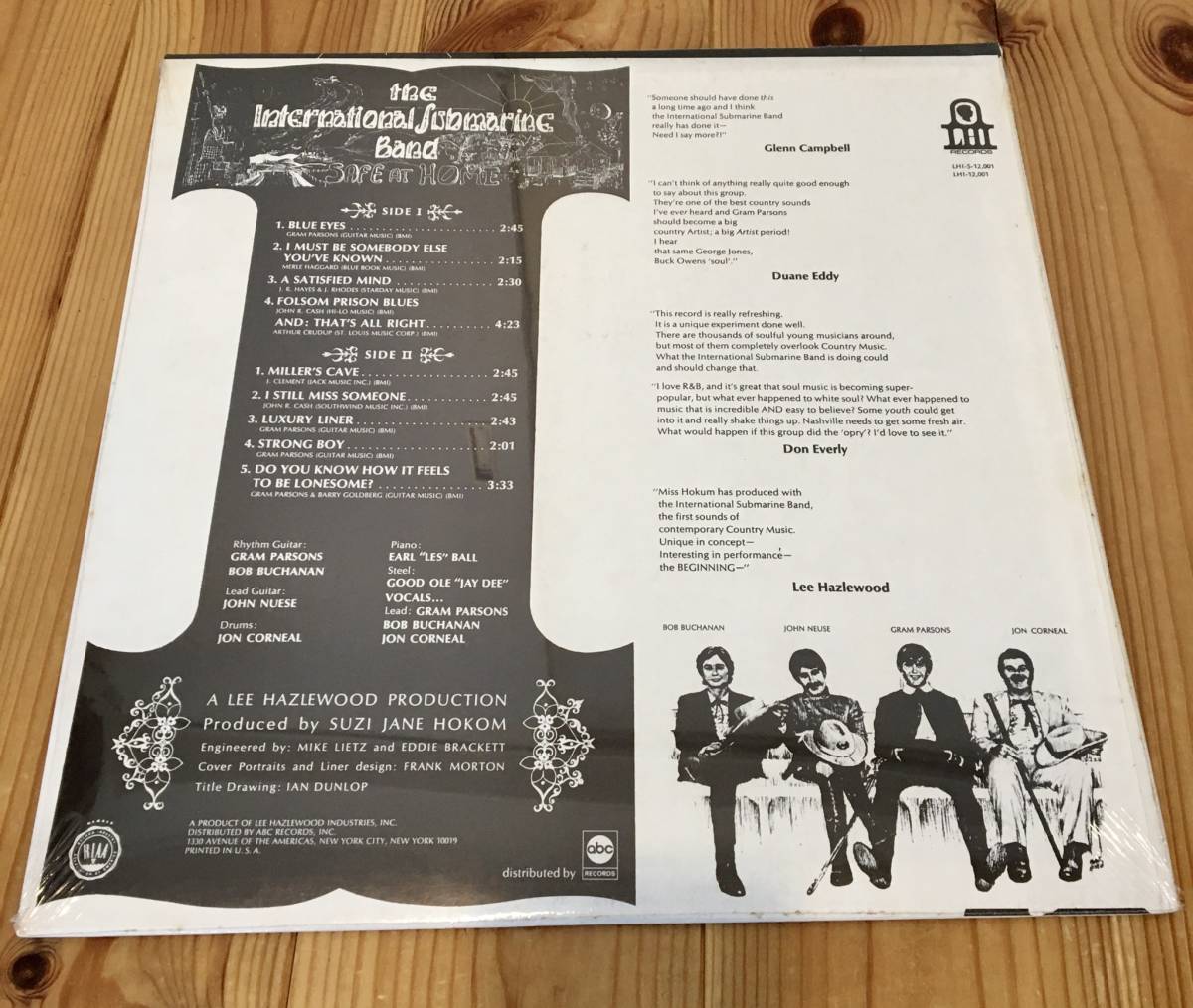 【新品】未開封 未使用 LP INTERNATIONAL SUBMARINE BAND SAFE AT HOME Gram Parsons ...