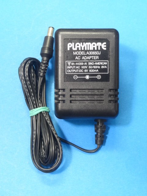 DWE PLAYMATE プレイメイト PLAY MATE ACアダプター DC6V 500mA 5.5/1.7 管Uの落札情報詳細 - ヤフオク落札価格検索 オークフリー