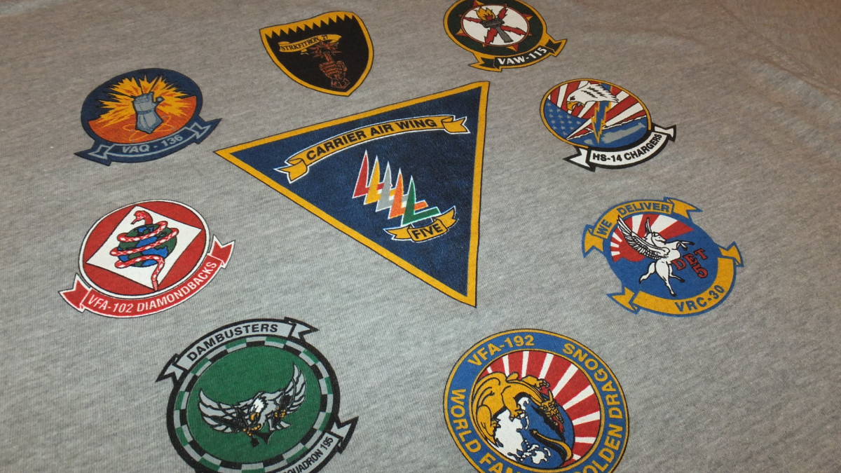 【CVW-5】Carrier Air Wing Five 米海軍第5空母航空団 米海軍厚木基地 NAF ATSUGI USN TシャツサイズL US NAVY 米海兵隊岩国基地の落札情報詳細 ...