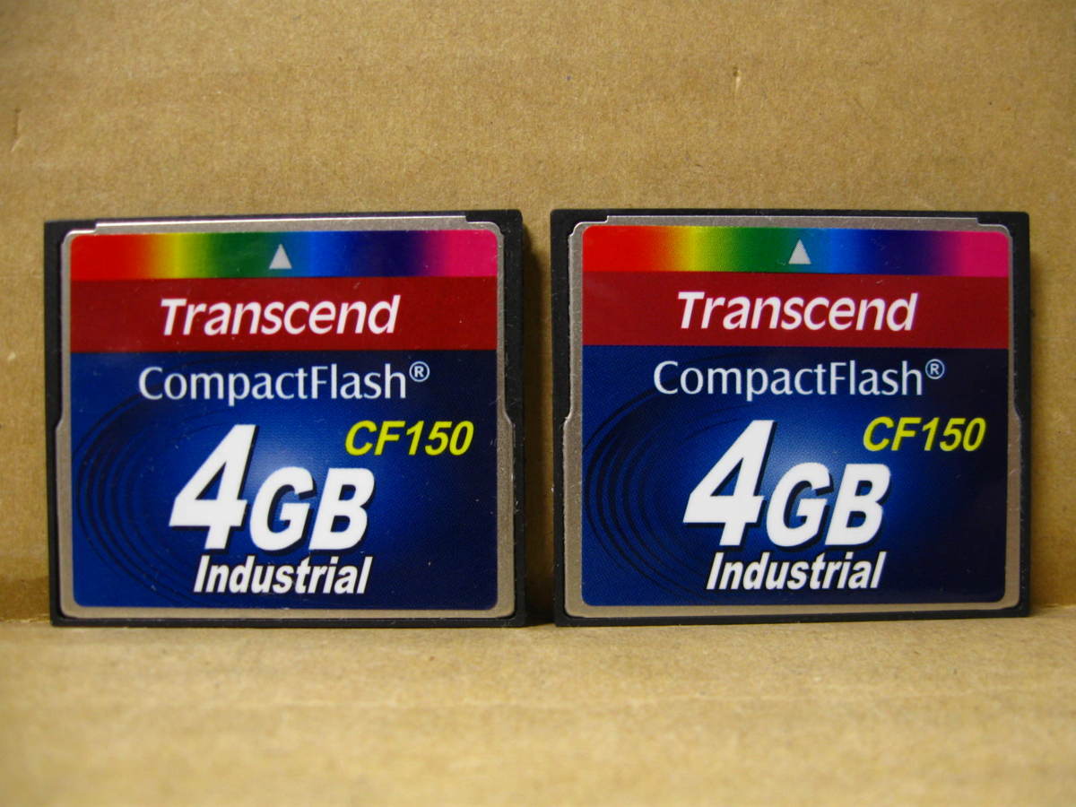 Transcend CF150 Industrial TS4GCF150 4GB コンパクトフラッシュ 2個 中古 トランセンド 産業用の落札情報詳細 - Yahoo!オークション落札価格検索 ...