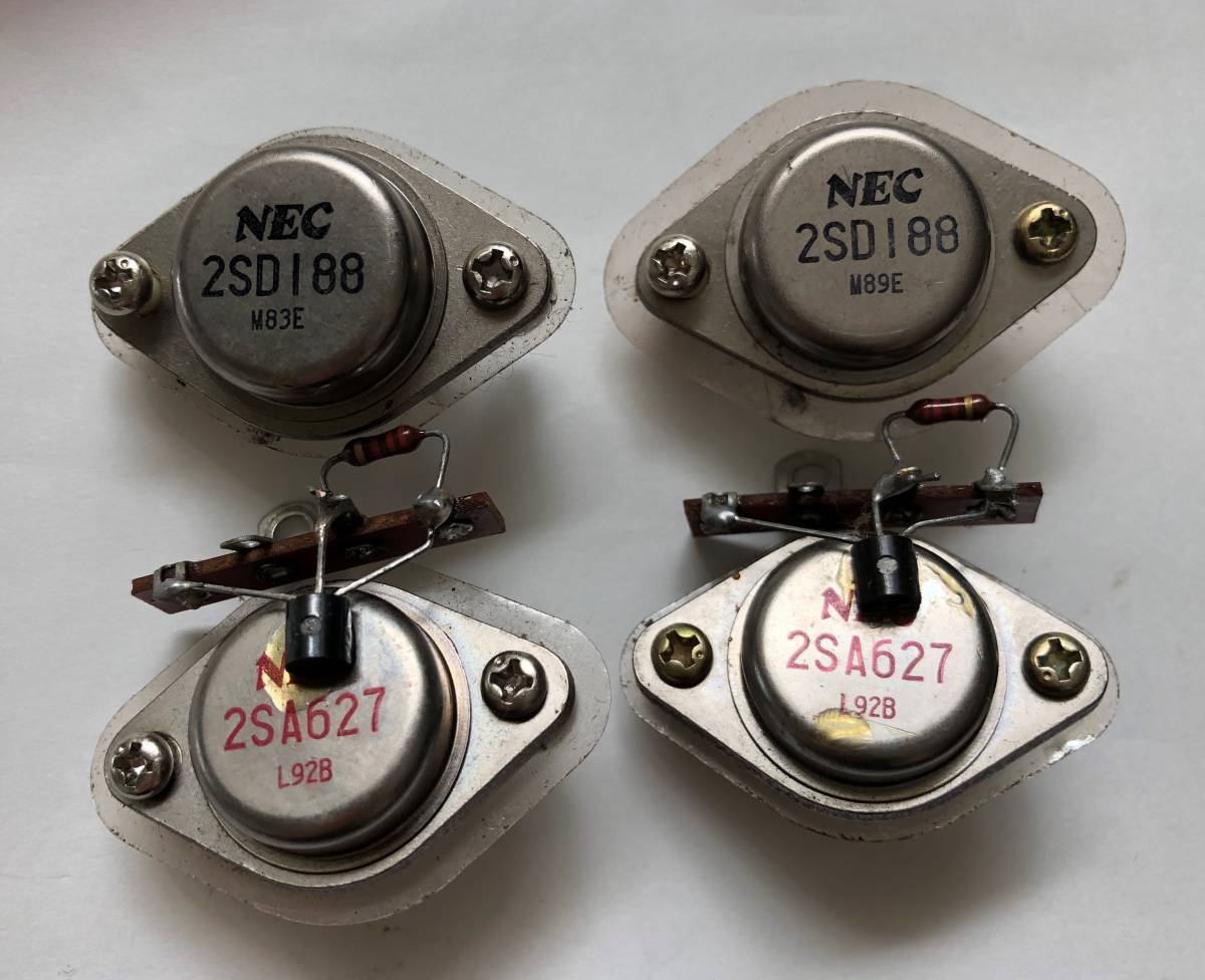 貴重トランジスター NEC 2SD188/2SA627 等の落札情報詳細 - ヤフオク落札価格検索 オークフリー