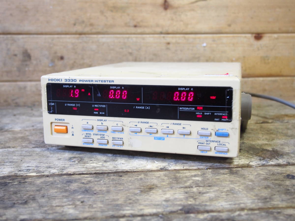☆HIOKI 日置 3330 POWER HiTESTER パワーハイテスター 通電OKの落札情報詳細 - Yahoo!オークション落札価格 ...
