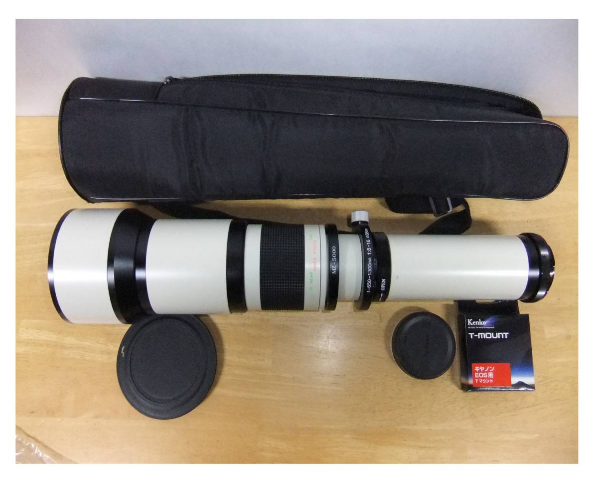 KENKO (ケンコー) MZ-5000 650-1300mm F8-16 ★★新品キャノンEOS用Tマウント付属★★の落札情報詳細 ...