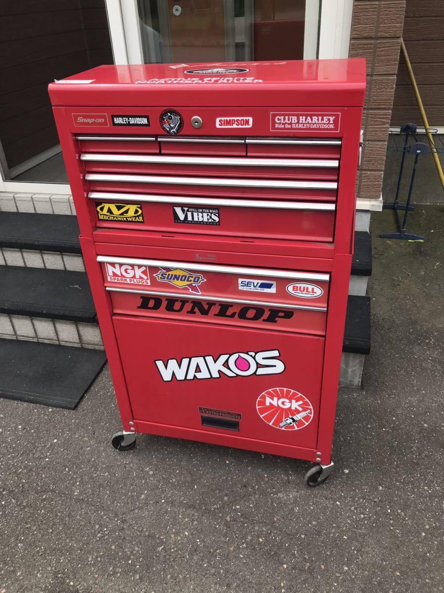 Snap-on スナップオン風 BAHCO バーコ製 ロールキャブ 工具箱 ツールボックス ローラーキャビネット パープル KRA4813 ...