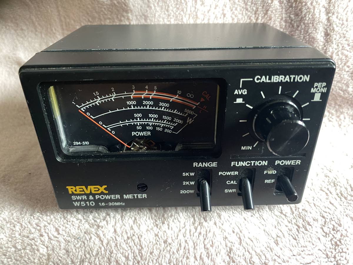 REVEX W510 1.6～30MHz SWR パワー計 5KW対応 ハイパワー無線機 リニアアンプに最適 Eスポ CB無線 NASAの落札情報詳細 - Yahoo!オークション落札価格検索 ...