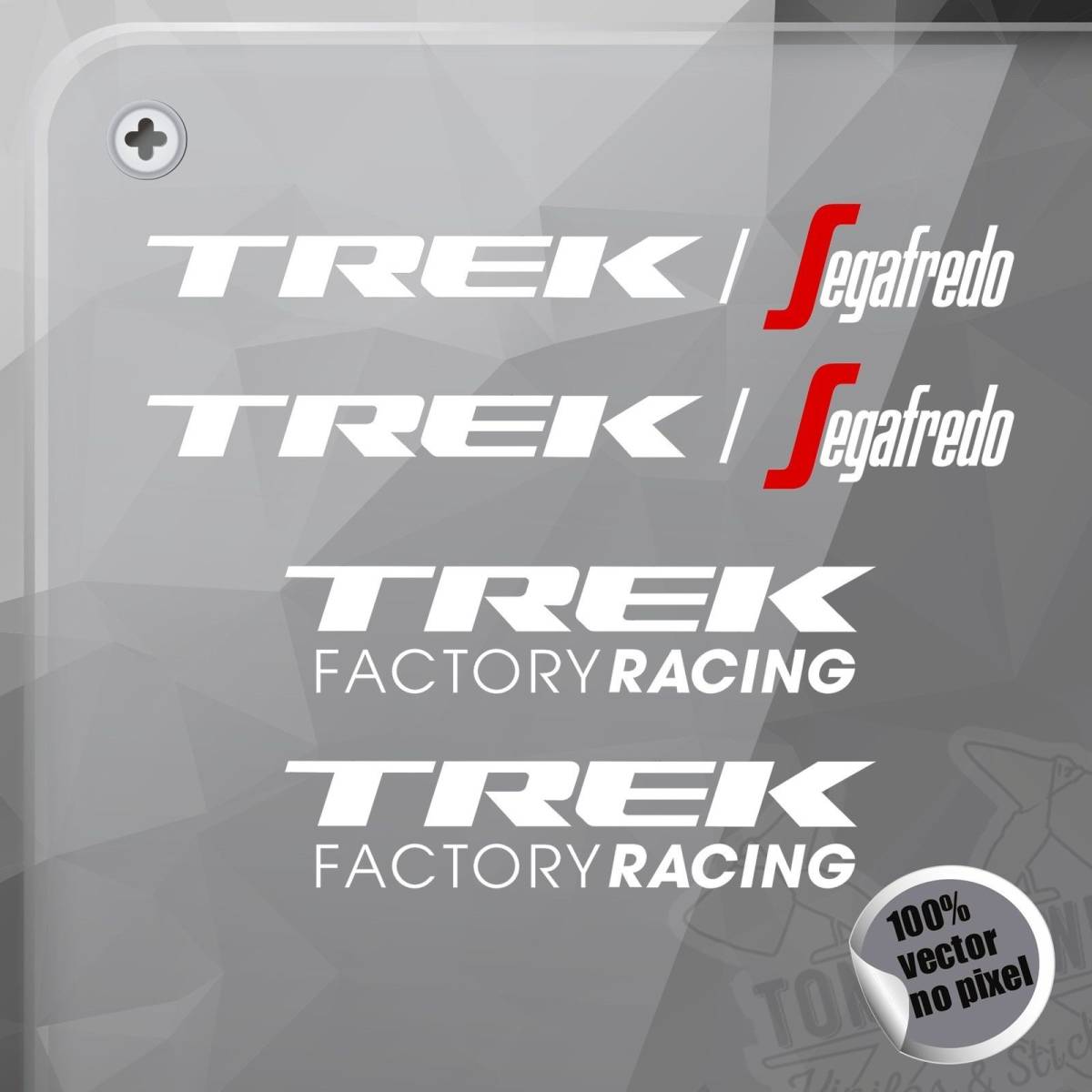【新品】送料無料 TREK SEGAFREDO TEAM FACTORY RACING DECALS STICKER トレック セガフレード ...