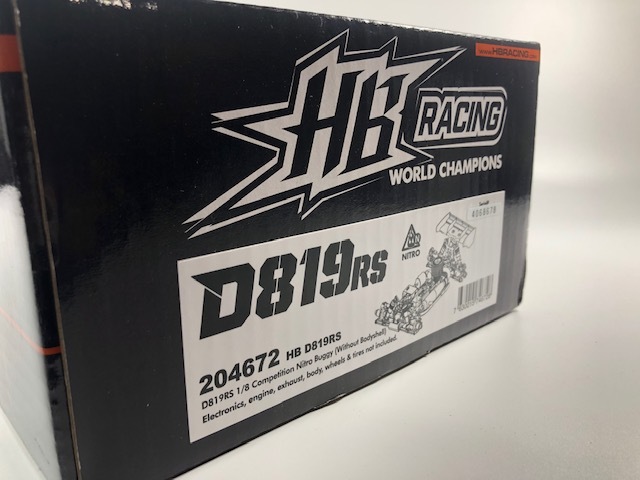 【新品】1/8 エンジンバギー HB RACING D819 RS キット 未開封品 S15軽量ボディ付き【検】京商 MP9 MP10 無限 ...