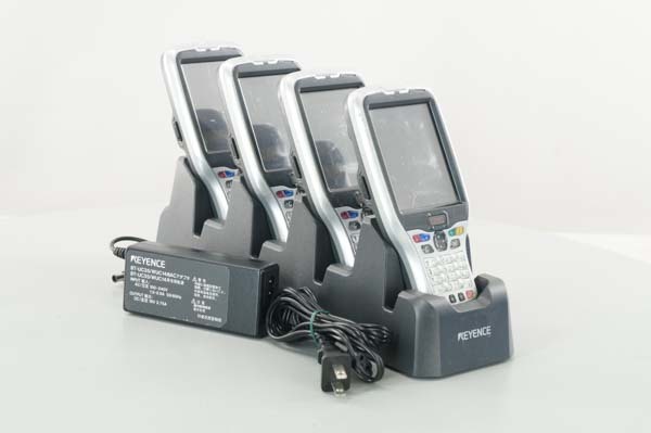 [PG]USED 10セット入荷 4台セット KEYENCE BT-W100 HANDY TERMINAL ハンディターミナル ACアダプター ...
