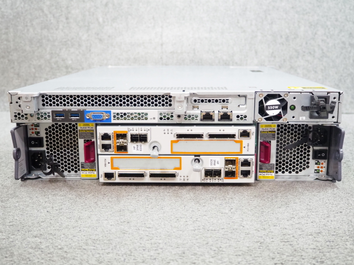 B4 ☆ HPE 3PAR StoreServ 8200 Storage ☆ 300GB×12個 ☆ K2Q35-63001×2 ...