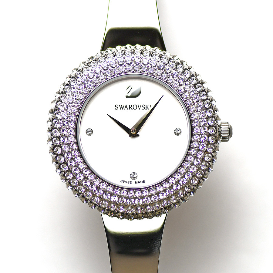 【やや傷や汚れあり】SWAROVSKI スワロフスキー Crystal Rose クリスタルローズ ウォッチ 5483853 クォーツ ...