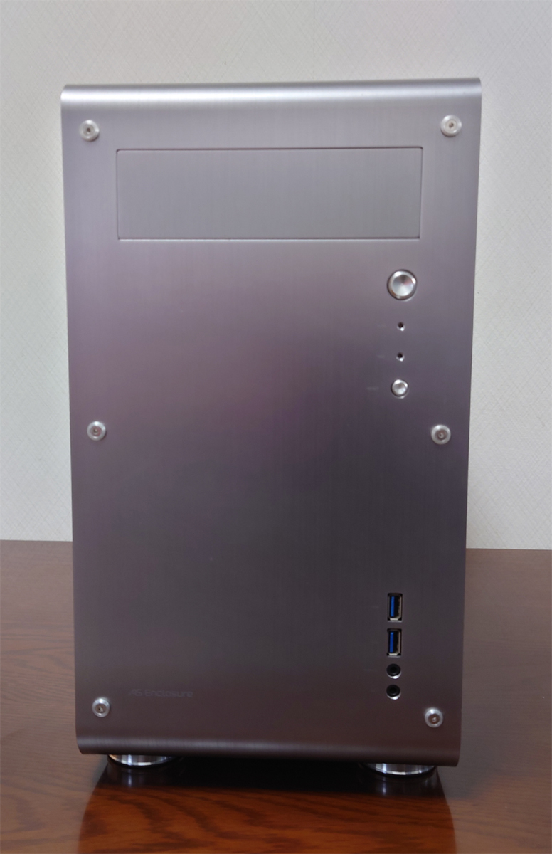 【傷や汚れあり】Abee AS Enclosure 220HTR ASE-220HTR-GM(ガンメタリック) MicroATX/Mini ...