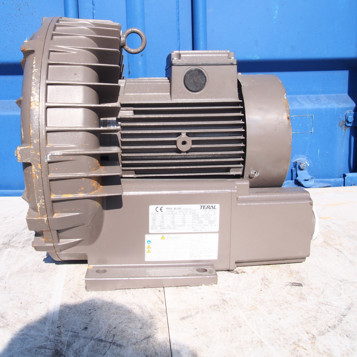 【傷や汚れあり】☆TERAL テラル リングブロワ VFZ601AN 送風機 三相200V メンテ要② の落札情報詳細| ヤフオク落札価格情報 オークフリー