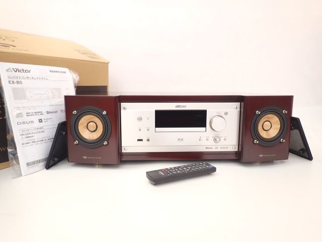 【未使用に近い】【希少】【美品】 Victor ビクター ウッドコーン コンパクトコンポ EX-B5 2019年製 限定生産モデル リモコン/説明書/元箱付き 63A99-1の落札情報詳細 ...
