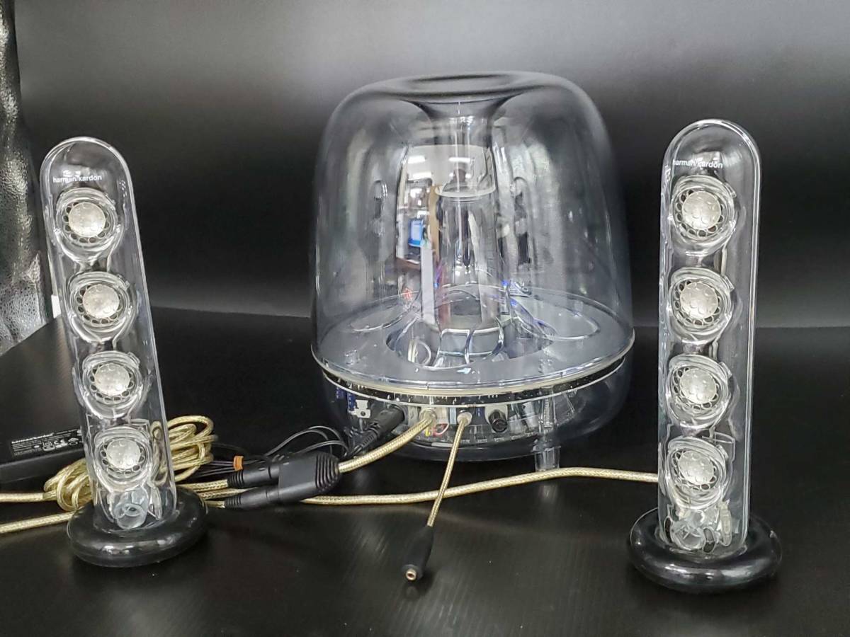【目立った傷や汚れなし】美品 Harman Kardon JBL SoundSticks Wireless 2.1ch アクティブ スピーカー ...