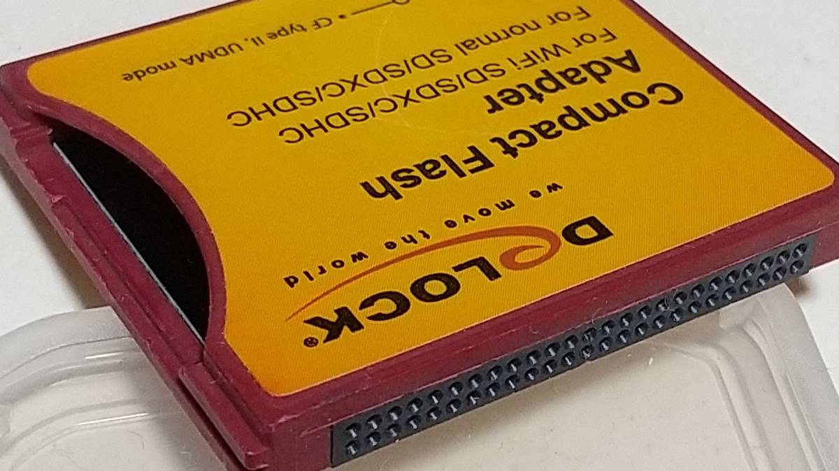 【やや傷や汚れあり】DeLOCK CF Type 2 コンパクト・フラッシュ SDXC SDHC 変換アダプター の落札情報詳細| ヤフオク落札価格情報 オークフリー