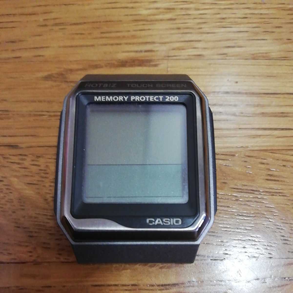 【やや傷や汚れあり】腕時計 CASIO HOTBIZ touch screen memory protect 200 VDB ...