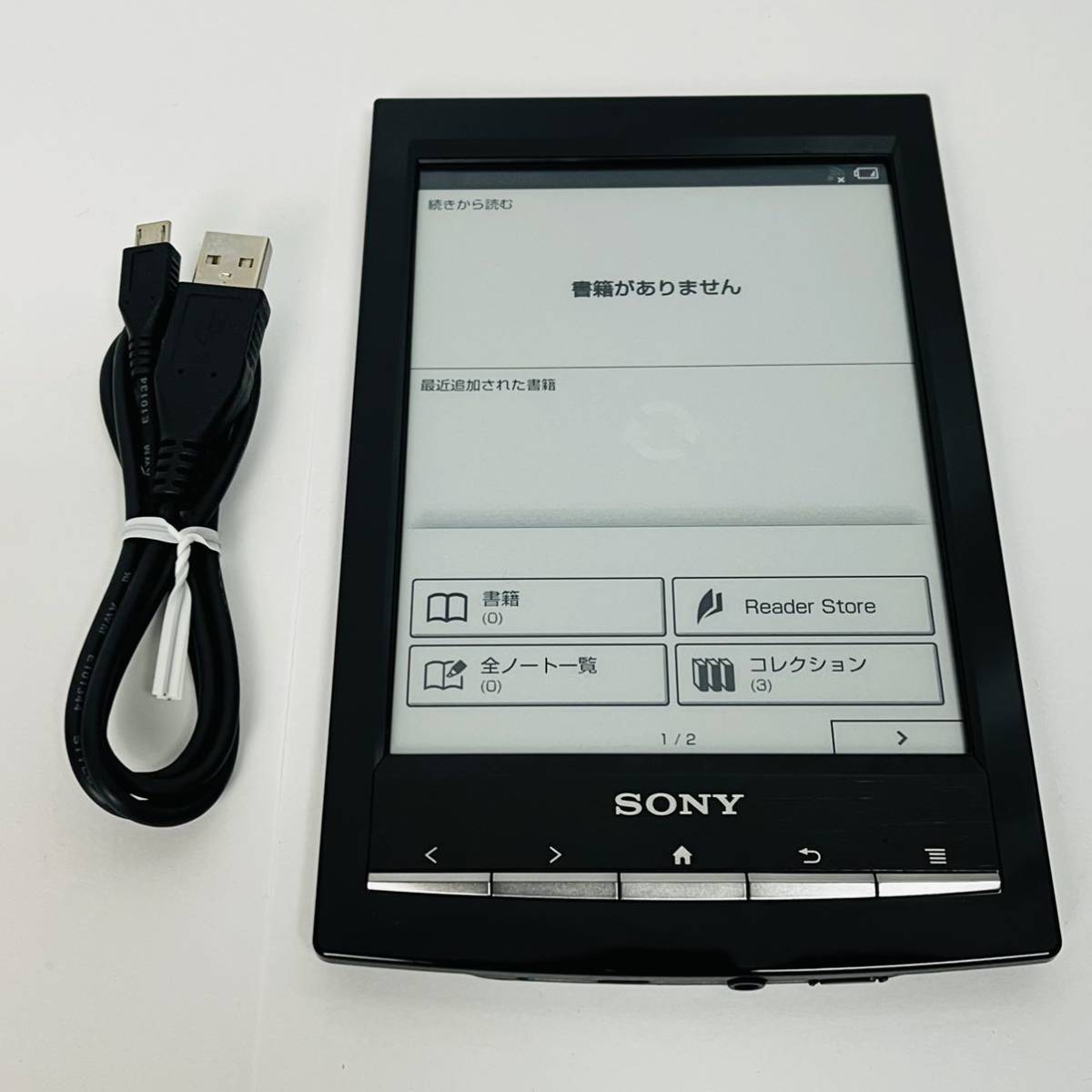 【傷や汚れあり】165F 念の為ジャンク ソニー PRS-T3S BC 電子書籍リーダー Reader 6型 Wi-Fiモデル ブラック ...