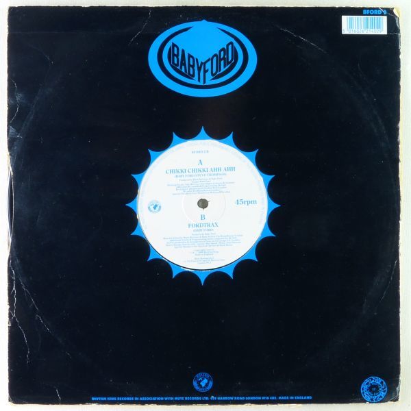 【傷や汚れあり】 Baby Ford（ベイビー・フォード）｜Chikki Chikki Ahh Ahh ＜12インチシングル 1988年 UK盤＞45rpm.の落札情報詳細 - Yahoo ...