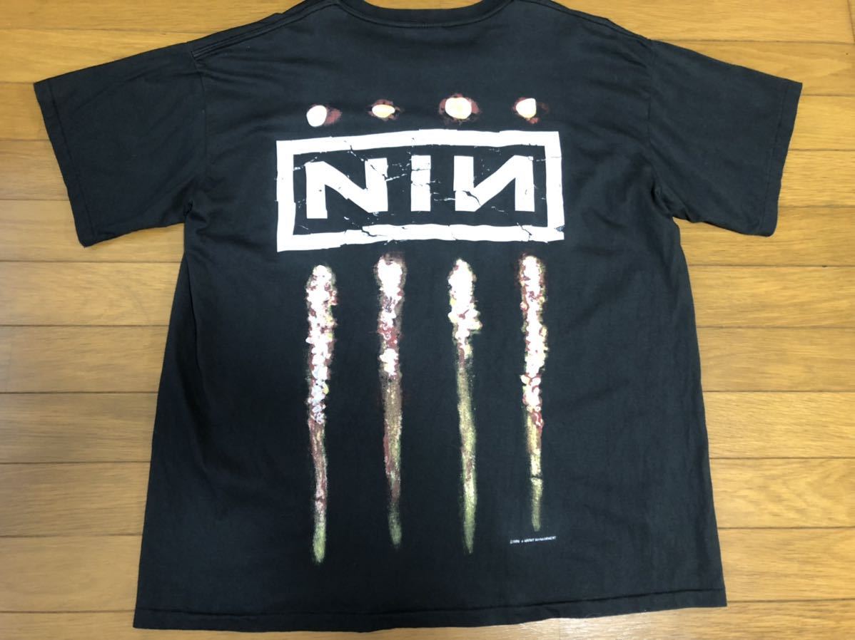 【やや傷や汚れあり】travis scott着用 nine inch nails Tee ナインインチネイルズ Tシャツ 古着 fear of ...