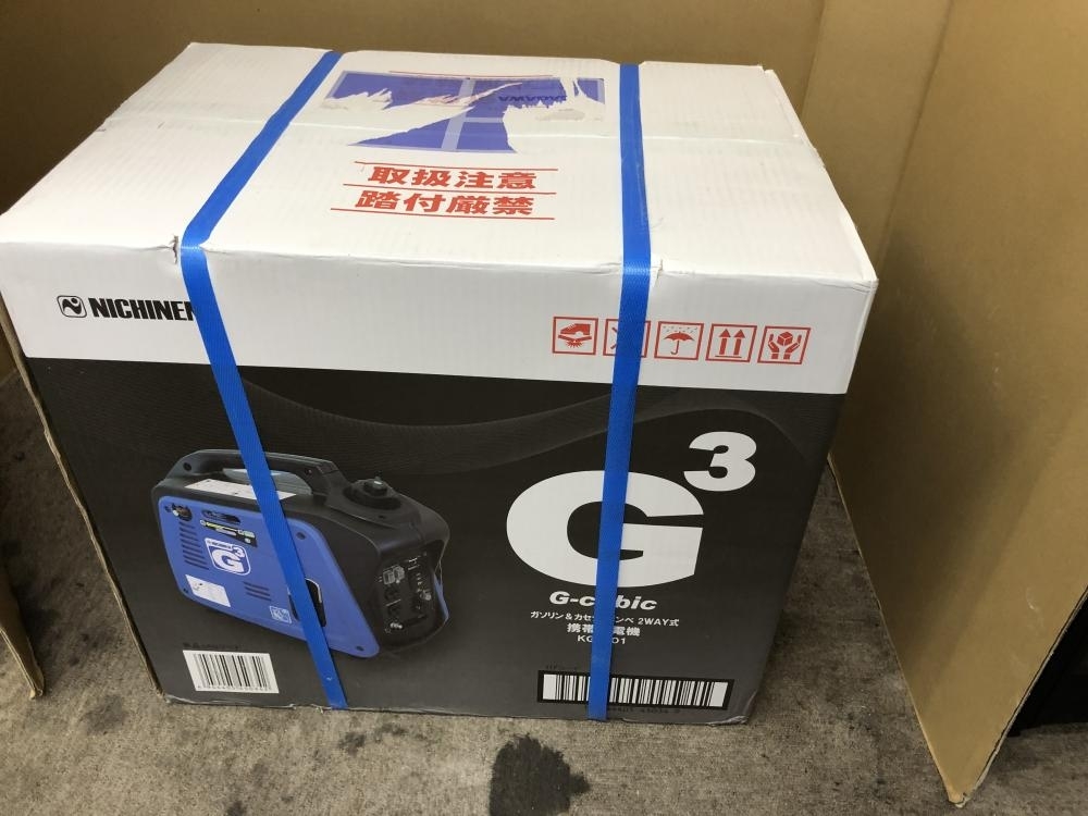 【未使用】001♪未使用品♪ニチネン 発電機 G-cubic KG101 カセットボンベ・ガソリン2WAY式の落札情報詳細 - ヤフオク落札価格検索 オークフリー
