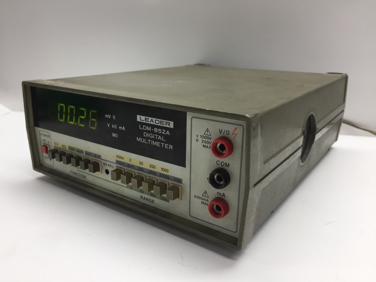 【傷や汚れあり】LEADER LDM-852A デジタルマルチメーターの落札情報詳細 - ヤフオク落札価格検索 オークフリー