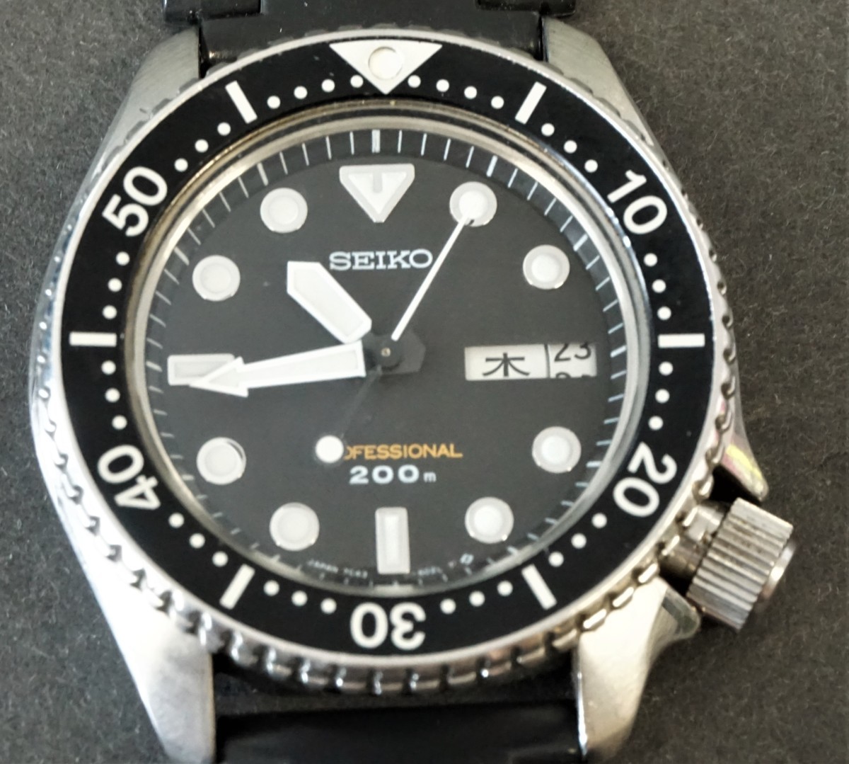 【やや傷や汚れあり】1円～おたからや F06-022 SEIKO PROFESSIONAL 200m セイコー ダイバー 7C43-6010 ...