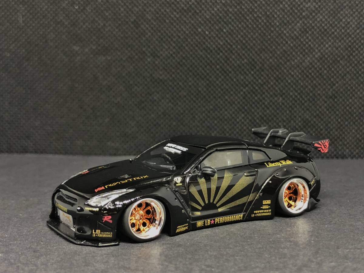 【全体的に状態が悪い】TSMモデル 1/64 LB★ワークス 日産 GT-R R35 Type.1 Rear Wing ver 1+2 ...
