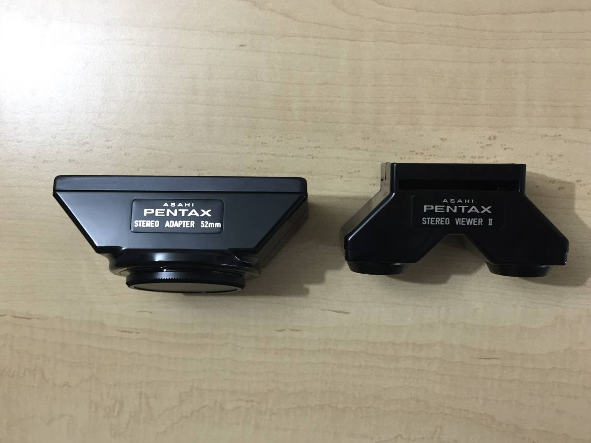 【やや傷や汚れあり】 外観美品 Asahi Pentax Stereo Adapter 52mm Viewer ステレオ写真 ペンタックス ...