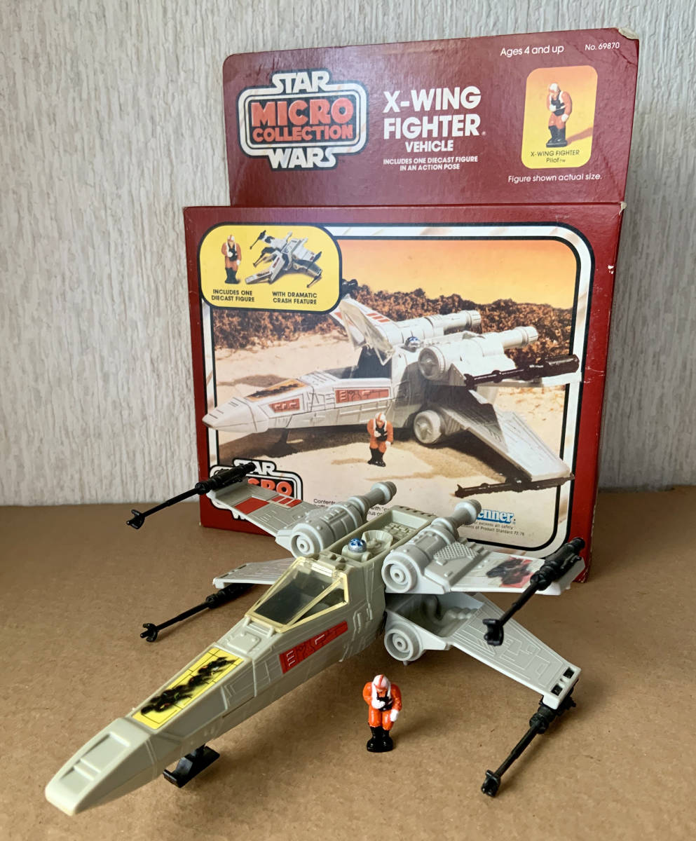 【やや傷や汚れあり】1982年 kenner STAR WARS MICRO COLLECTION/ X-Wing Fighter ケナー ...