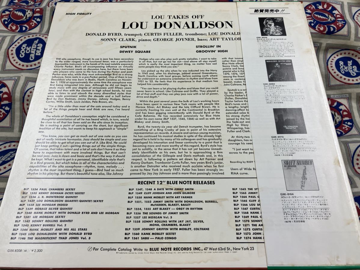 【やや傷や汚れあり】Lou Donaldson★中古LP国内盤帯付「ルー・ドナルドソン～ルー・テイクス・オフ」 の落札情報詳細 - Yahoo ...