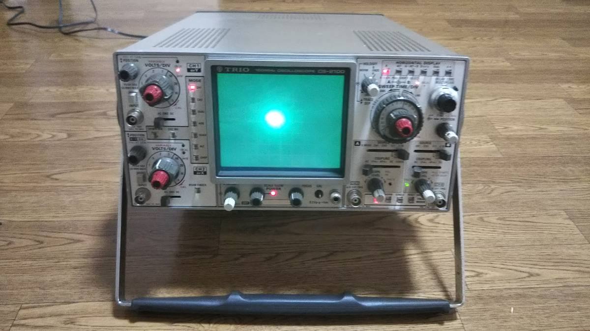 【全体的に状態が悪い】OSCILLOSCOPE TRIO 100MHZ CS-2100 オシロスコープ ジャンクの落札情報詳細 - ヤフオク落札価格検索 オークフリー