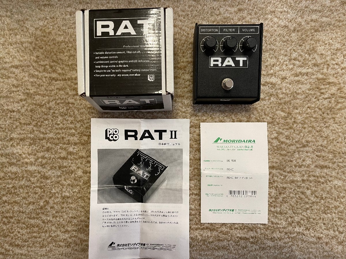 【全体的に状態が悪い】Proco RAT2 ディストーション 動作未確認ジャンク品の落札情報詳細 - ヤフオク落札価格検索 オークフリー