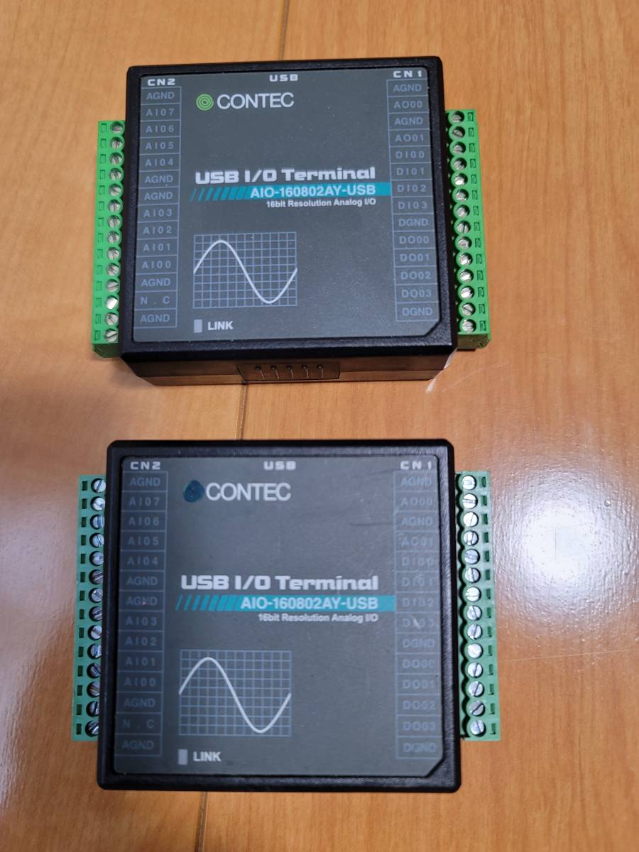 【傷や汚れあり】1．CONTEC製高精度アナログ入出力ターミナル_AIO-160802AY-USB 2個まとめ売りの落札情報詳細 - ヤフオク ...