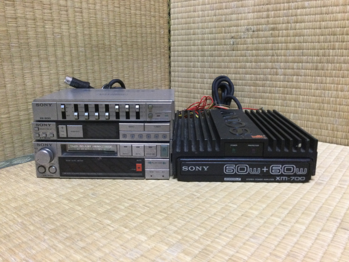 【傷や汚れあり】☆必見 SONY ソニー カーオーディオ/ステレオ XK-700 カセットプレーヤー/デッキ XM-700 XE-300 XT ...