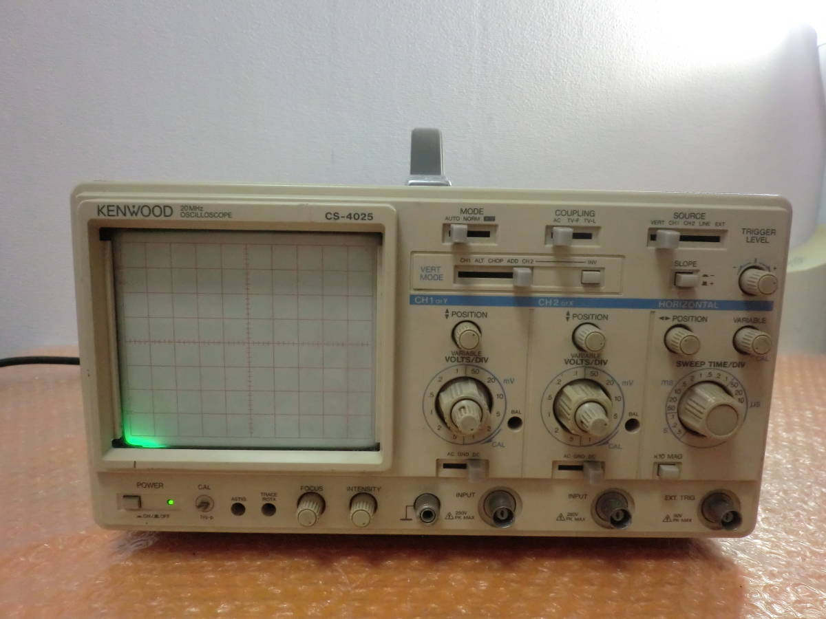 【傷や汚れあり】KENWOOD/ケンウッド OSCILLOSCOPE /オシロスコープ CS-4025 通電確認済みの落札情報詳細 - ヤフオク落札価格検索 オークフリー