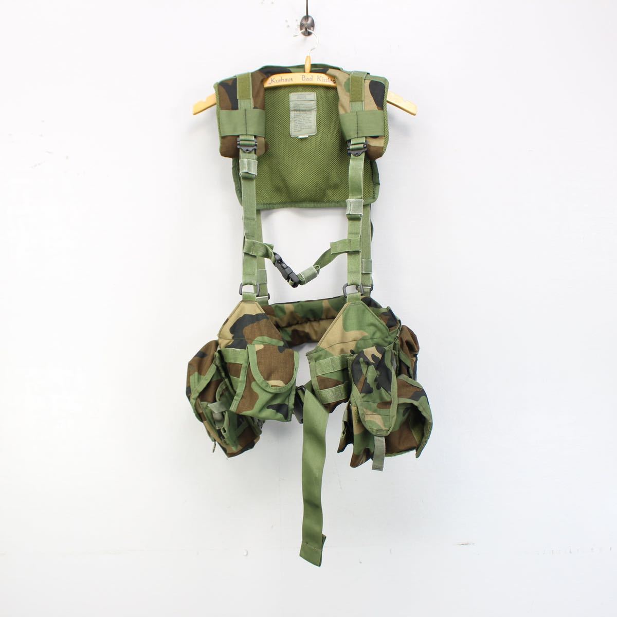 【やや傷や汚れあり】90s USA VINTAGE USA MILITALY CAMOUFLAGE PATTERNED TACTICAL ...