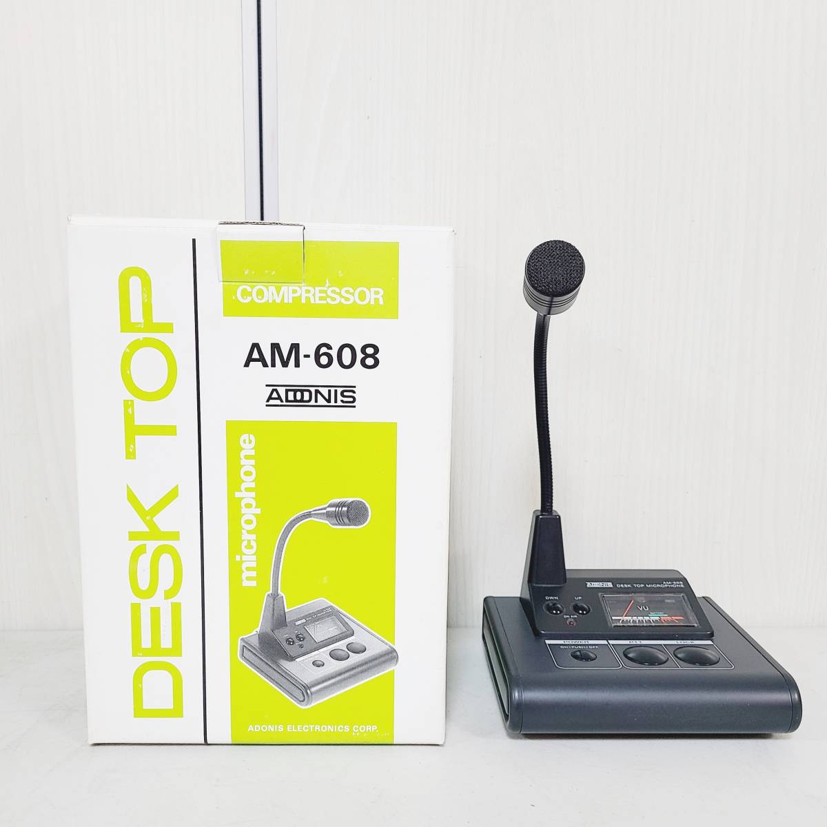 【傷や汚れあり】【A6193】 ADONIS アドニス DESK TOP AM-608 デスクトップマイクロフォン マイク ジャンク スタンドマイク 箱付きの落札情報詳細 - ヤフオク落札価格 ...